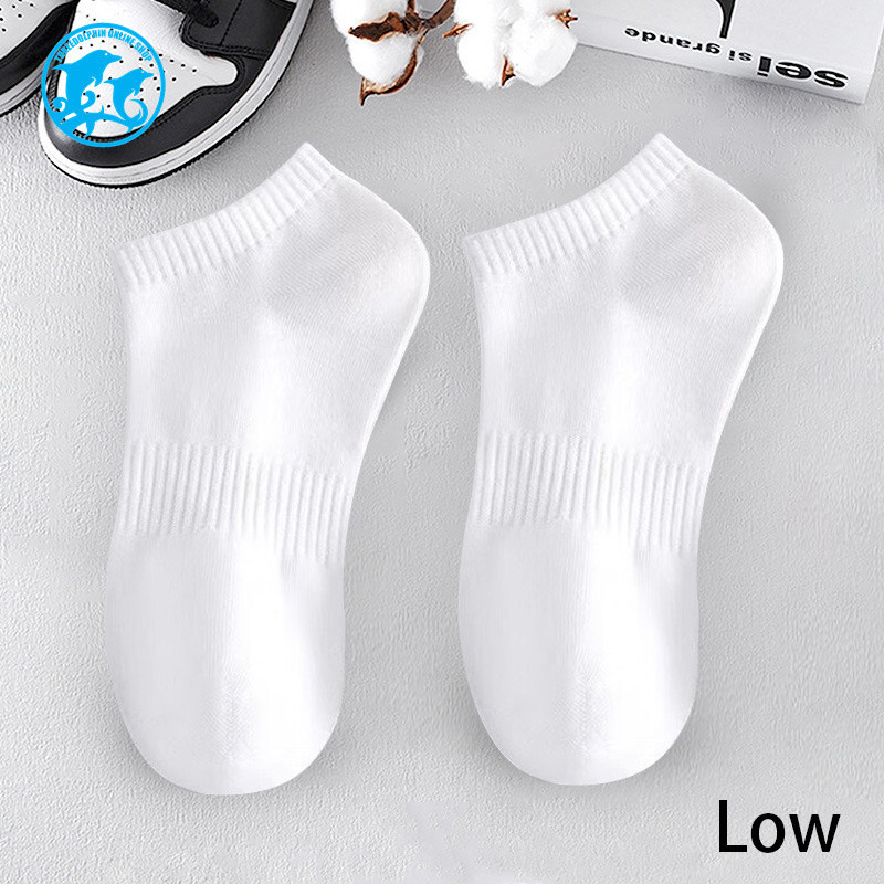 TH Pure Cotton Tricolor Deodorant Sports Men's Socks Ankle/Mid-tube ...