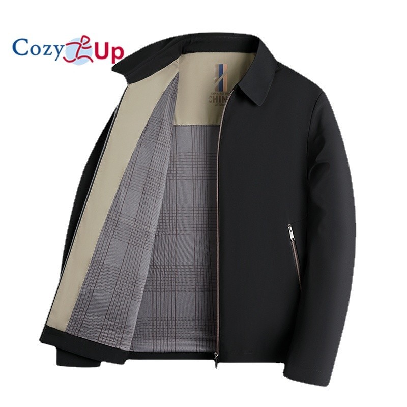 Cozy Up Men's Lightweight Jackets Casual corporate jacket for men Zip ...
