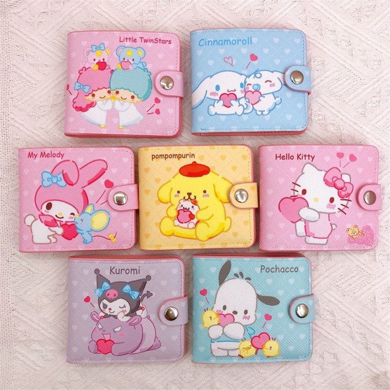 Kawaii Anime Cinnamoroll My Melody Kuromi New Pu Casual Money Bag Coin ...