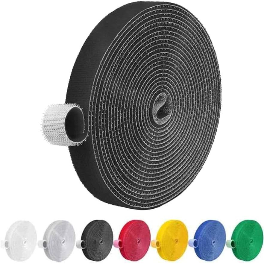 5 Meter Reusable Velcro Fastening Tape Cable Ties Double-Sided Hook-and ...