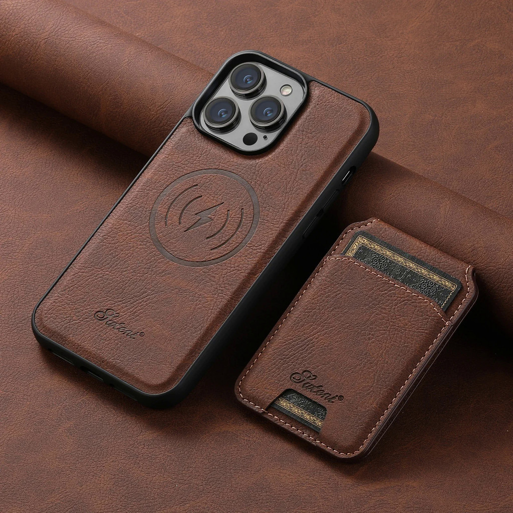 Super Magsafe Wallet Phone Case for iphone 12 13 14 15 Pro Max plus 16 ...