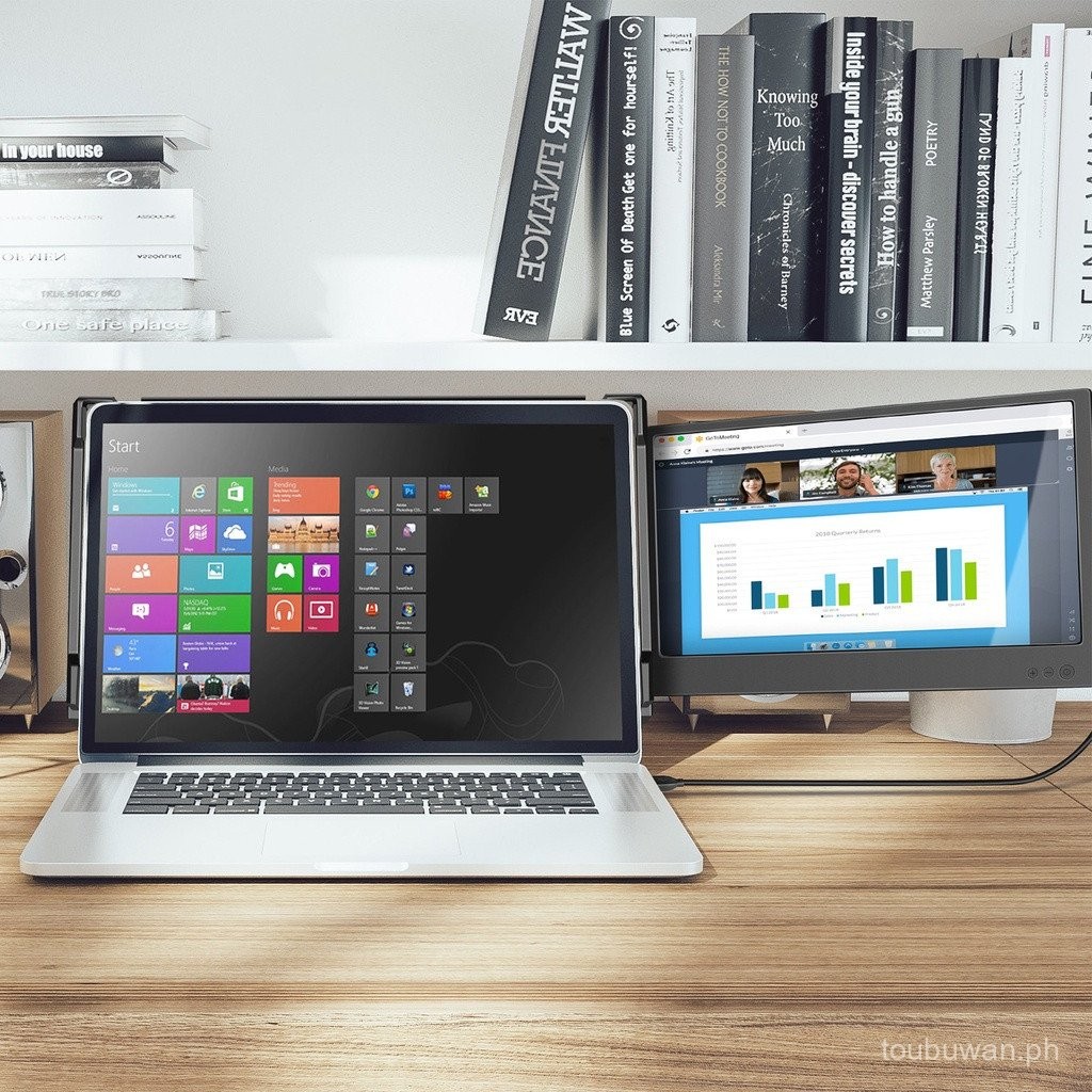 Display Computer Splitter Laptop Screen Extender Portable Office ...