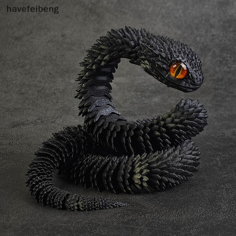 [HGB] Action Figure 3D Printed Snake Articulated Bush Viper Toy-Dragon ...