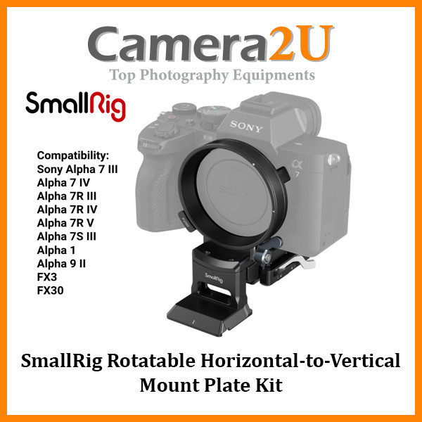 SmallRig Rotatable Horizontal-to-Vertical Mount Plate Kit 4244 | Shopee ...