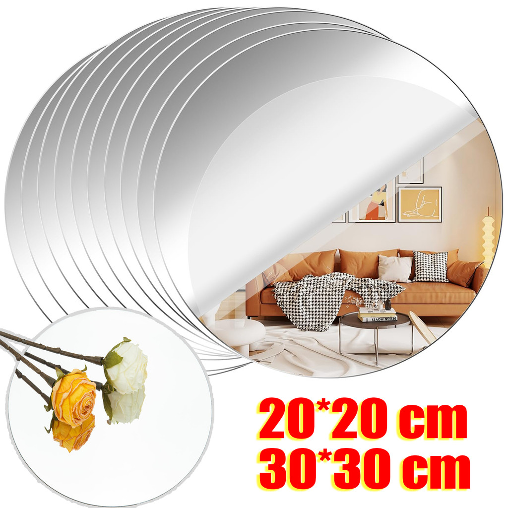 Acrylic Round Mirrors for Tables Centerpieces Flexible DIY Acrylic ...