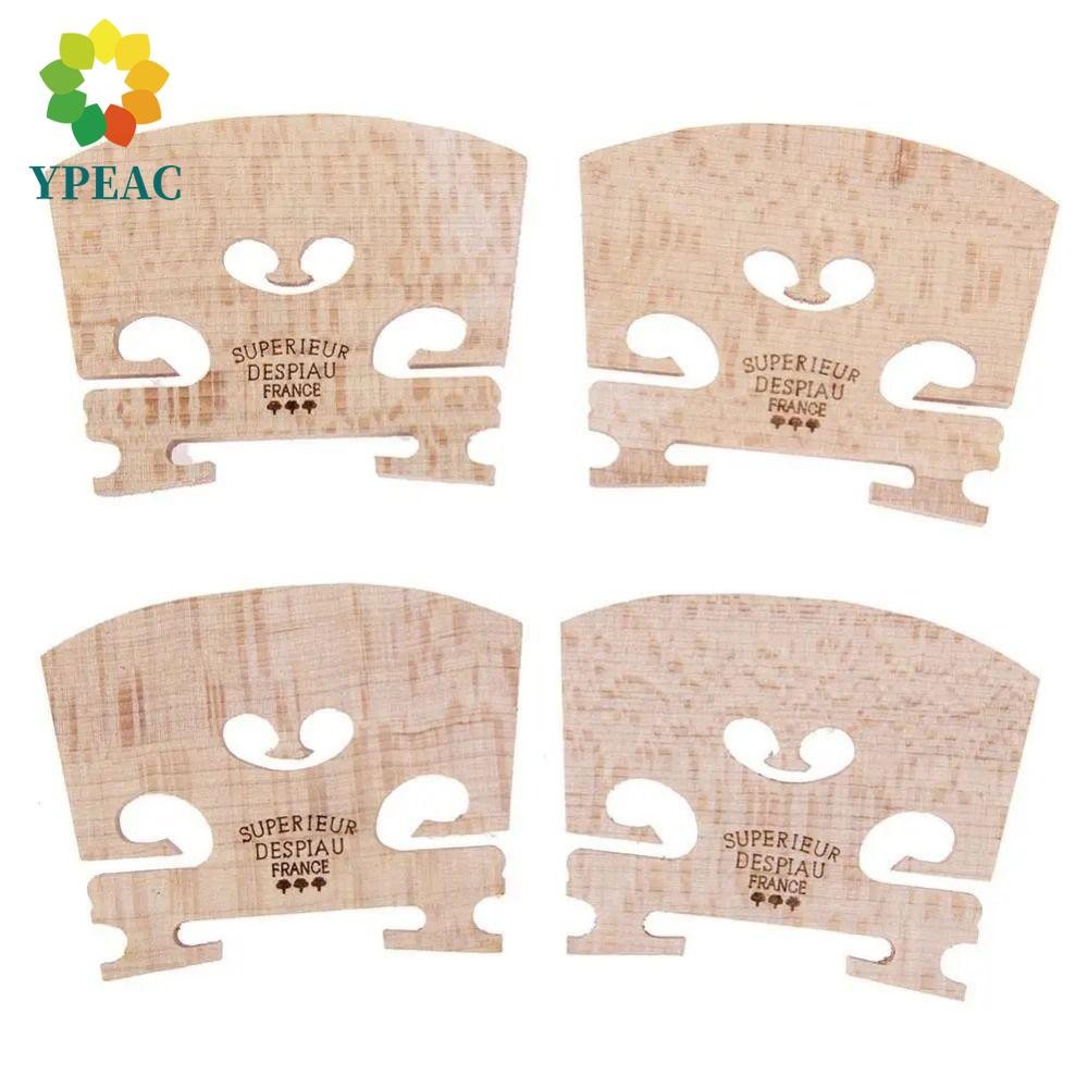 YPEAC Violin Bridge, Maple Wood 4/4-3/4-1/2-1/4-1/8 Size Fiddle Maple ...