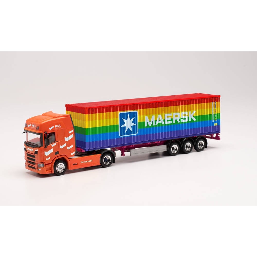 Engineering Plastic Model 1: 87 herpa Scania CR 20 HD Truck Maersk ...