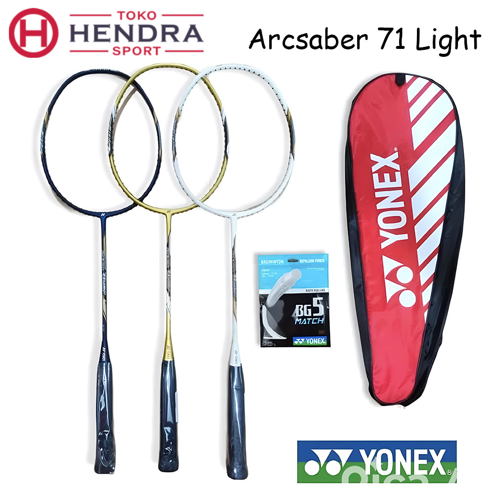 Original Yonex Arcsaber 71 Light (5U G5) Badminton Racket | Shopee ...
