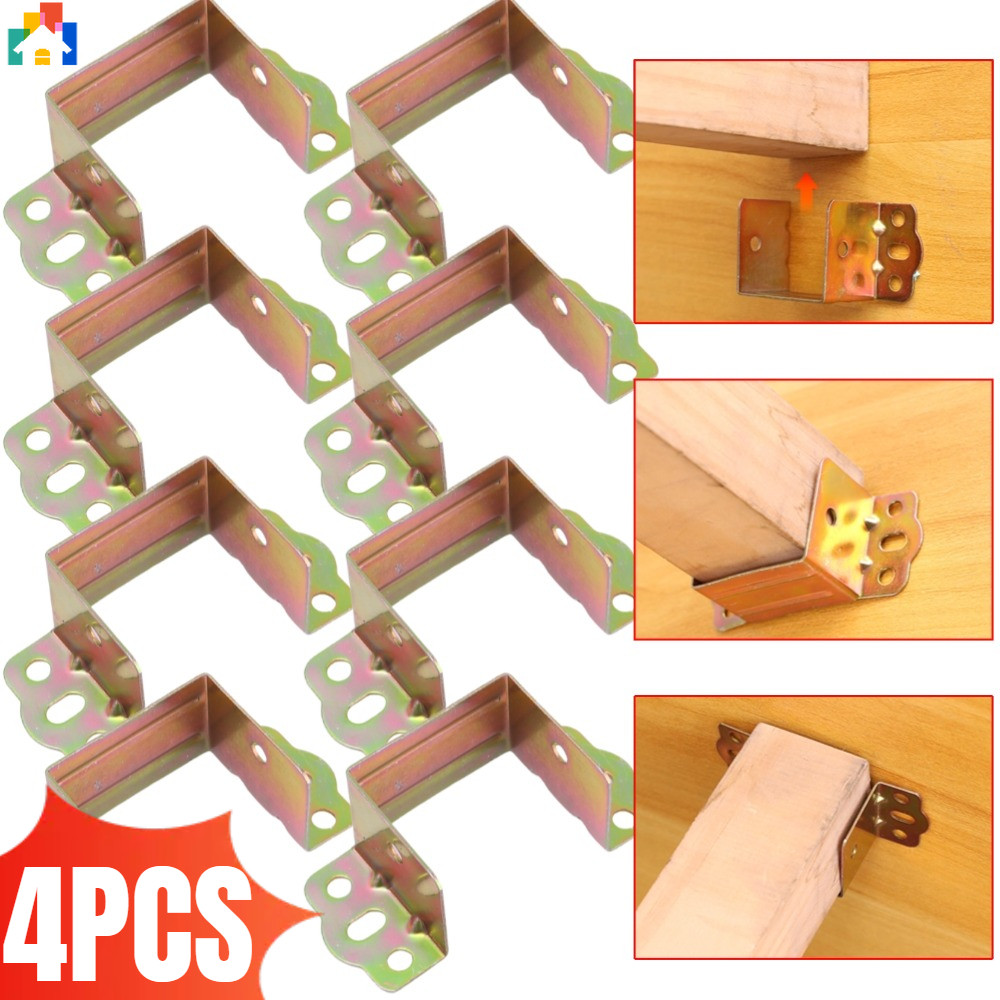 Stainless Steel Bed Board Fixing Brackets U-shaped Furniture Hardware ...