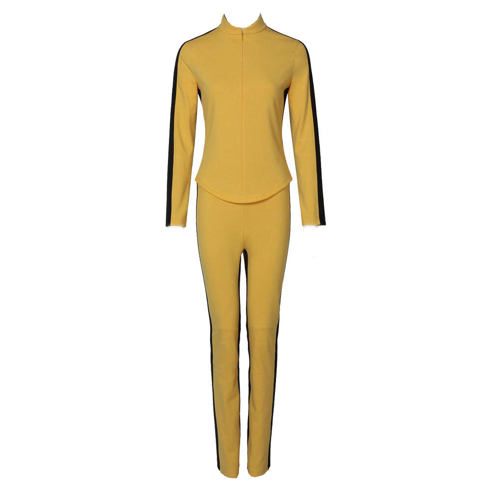 Sweet Dada Kill Bill COS Costume Bride Yellow Jumpsuit Cosplay ...