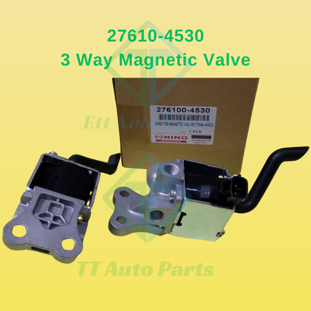 Exhaust Magnetic Valve Solenoid Valve S2761-04530 3 Way Magnetic Valve 2 Pin 24V Hino Validus ...