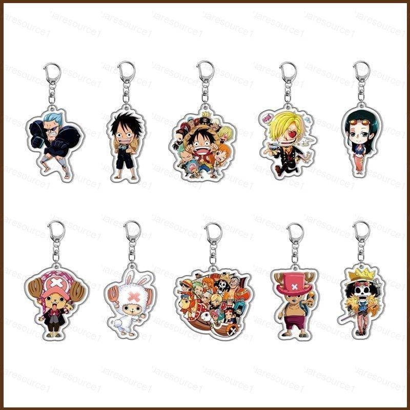squar1 One Piece Keychain Anime Keyring Acrylic Cute Bag Pendant ...