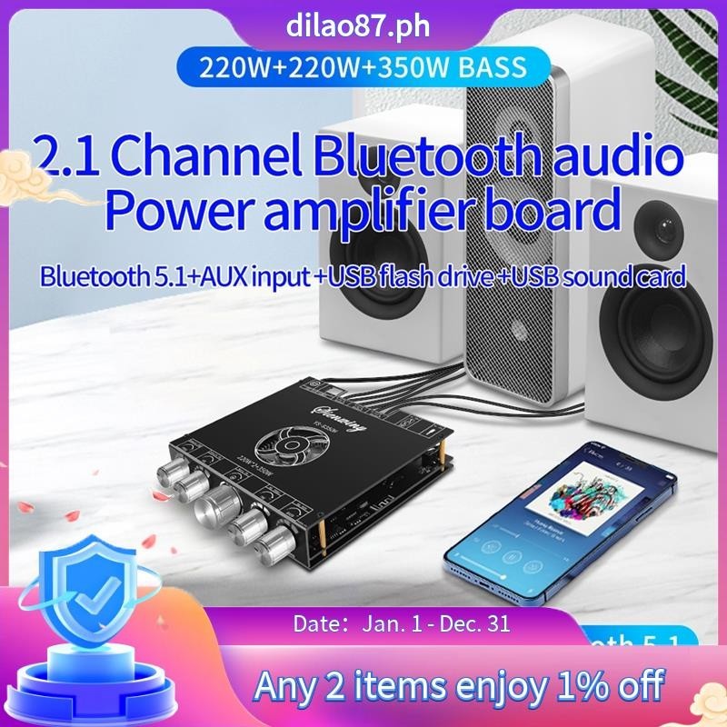 YS-S350H 2.1 Channel Bluetooth Amplifier Board TPA3255 220Wx2+350WHigh ...