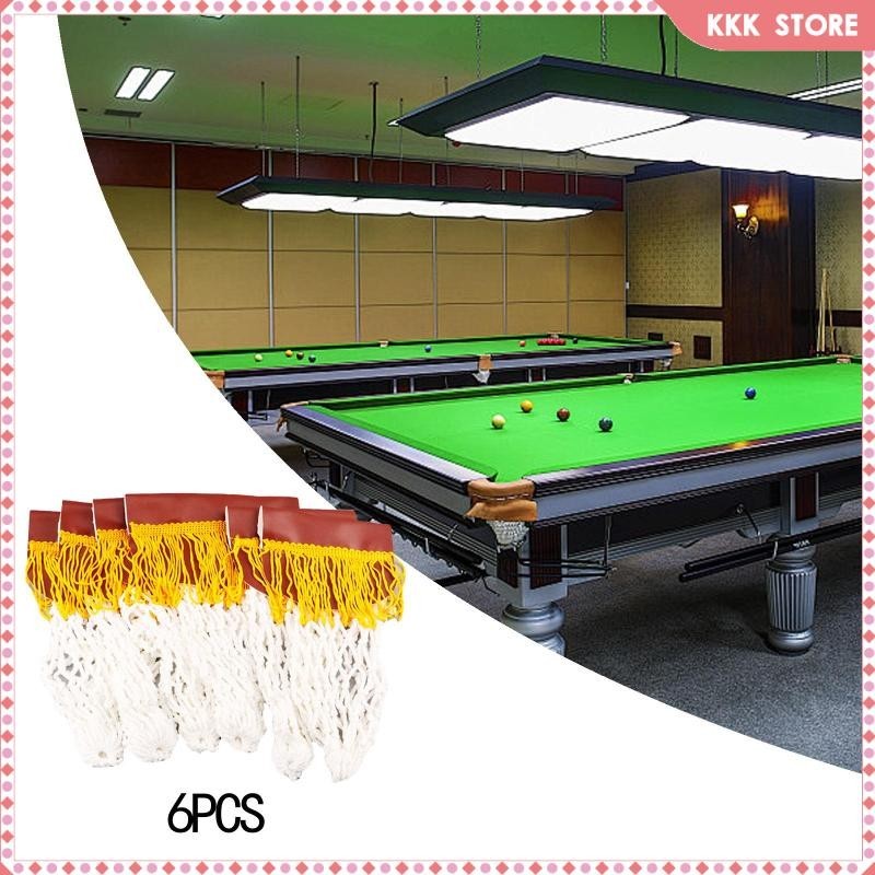 [Wishshopefhx] 6 Pcs Set Pool Table Pocket Nets Snooker Table Pockets ...