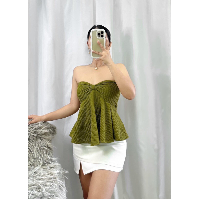 Sassy Amelie Tube Plain Top Shopee Philippines