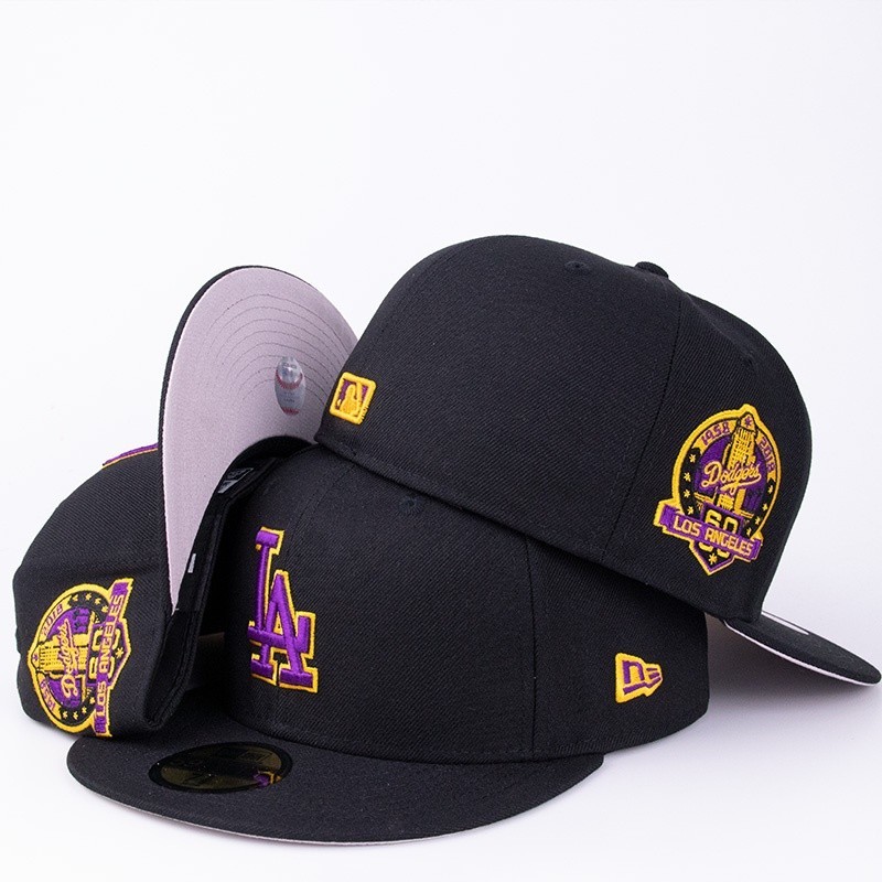 New Los Angeles Dodge Fully Closed Hip Hop Duck Tongue Hat Baseball Hat ...
