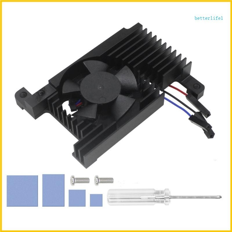 BTM Aluminum Heatsink with PWM Controllable Fan for RPi 4 Heatsink with ...