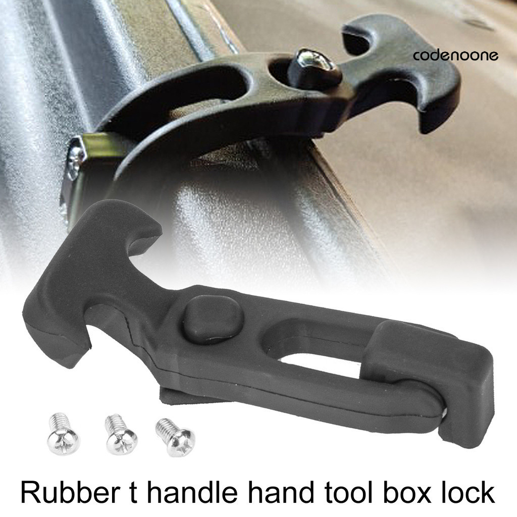 [COD]Rubber T-handle Latch Practical Spare Parts Black T-handle Tool ...