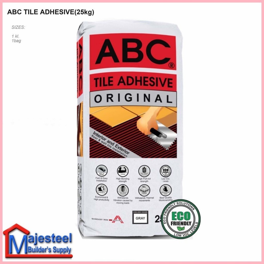 【Hot】 25KG ABC ORIGINAL Tile Cement-Based Adhesive Interior & Exterior ...