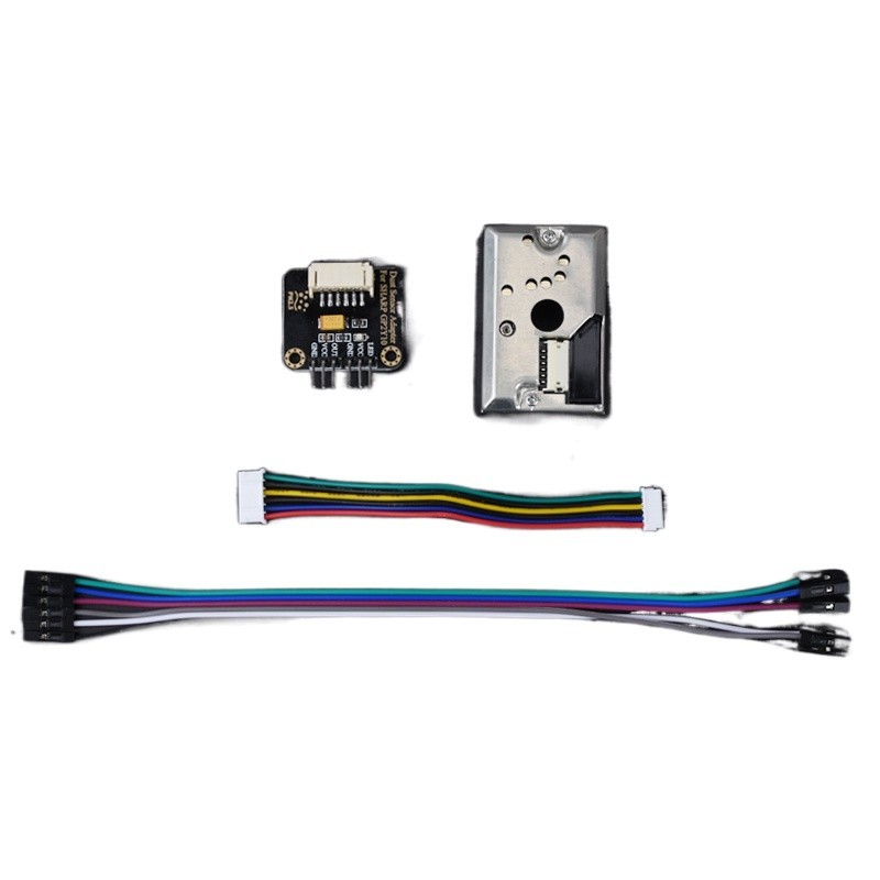₪Ang Guanqin Sharp dust sensor ay ginagamit sa Arduino air quality detection module PM2.5 GP2Y10 ...