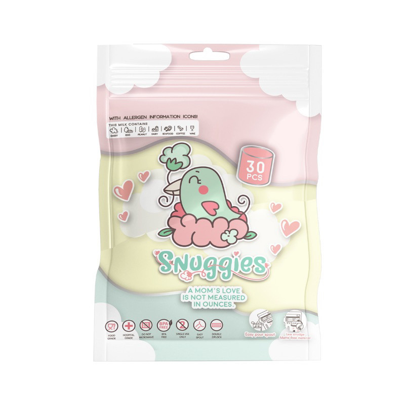 SNUGGIES BREASTMILK BAG (4OZ) - MALLOWS EDITION | Shopee Philippines