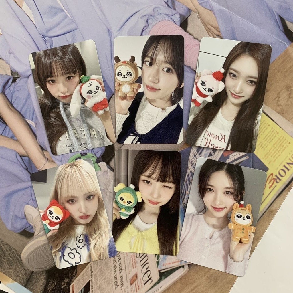 Official IVE Photocard MINIVE Christmas Doll Card LIZ REI LEESEO GAEUL ...