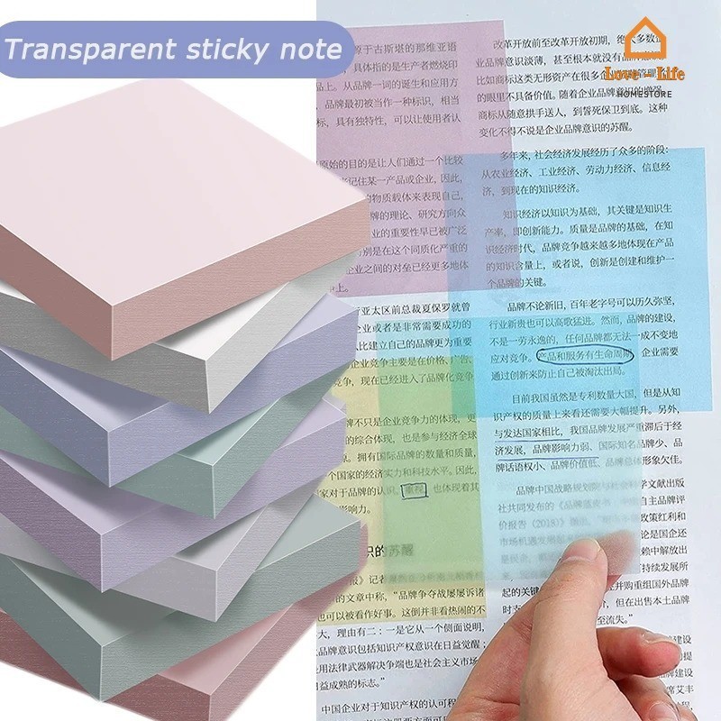 Colorful Waterproof PET Sticky Notes Reading Book Key Point Marking ...