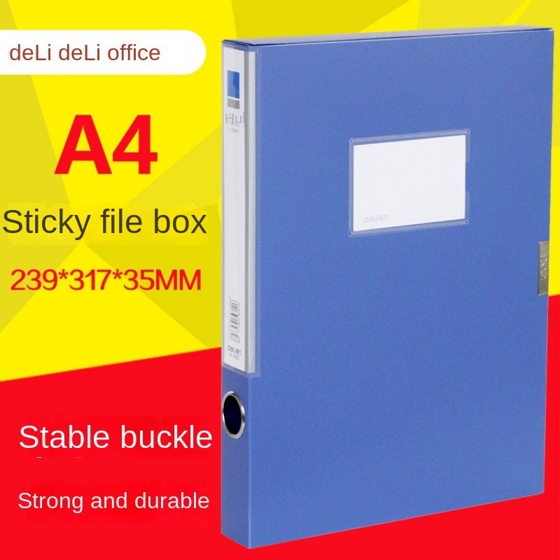 Deli File Box A4 File Box Plastic File Box File Box Storage Box ...