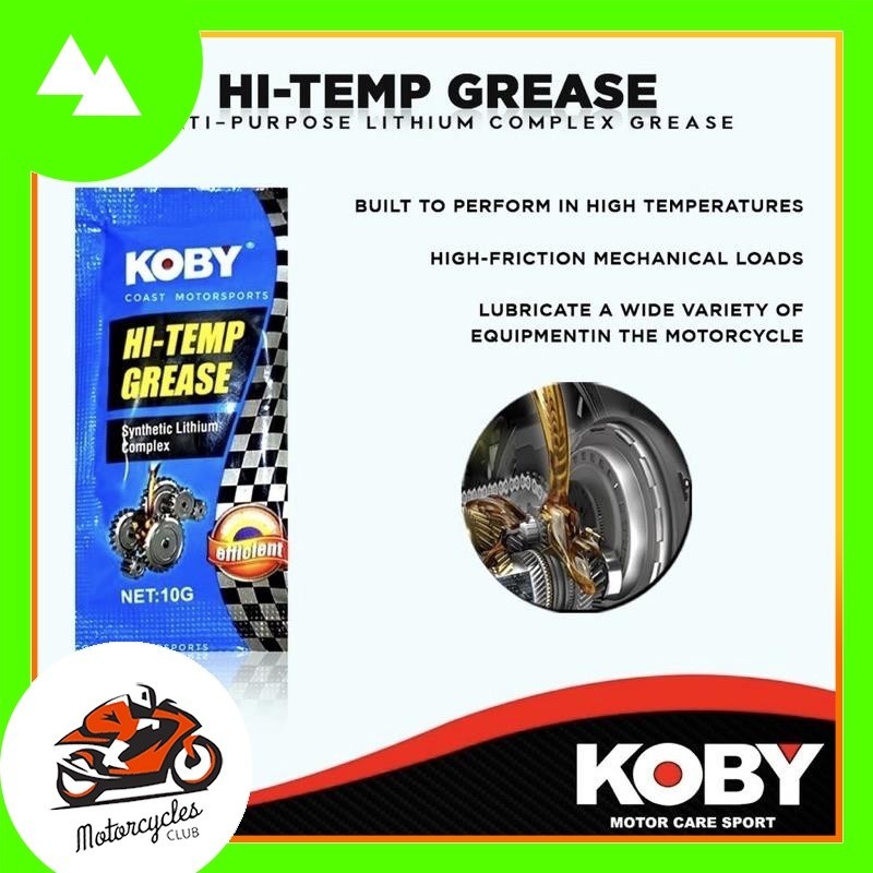 Original Koby Hi High Temp Grease Synthetic Lithium Complex Oil 10G ...