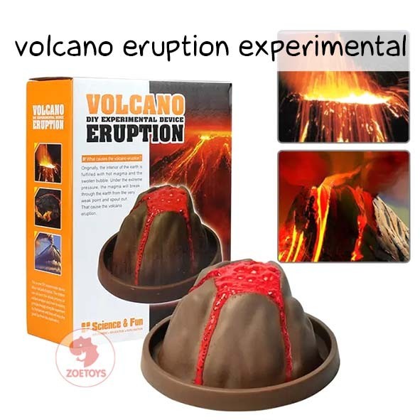 Zoetoys Volcano Eruption Experimental | Stem Eruption of Volcano for ...