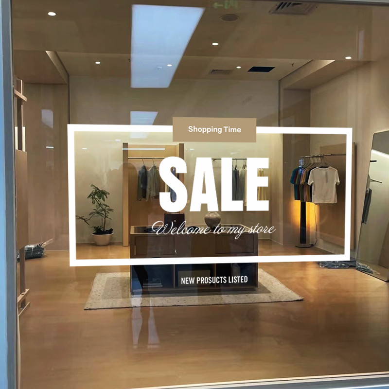 New Product Launches in Shopping Malls, Window Glass Door Stickers ...