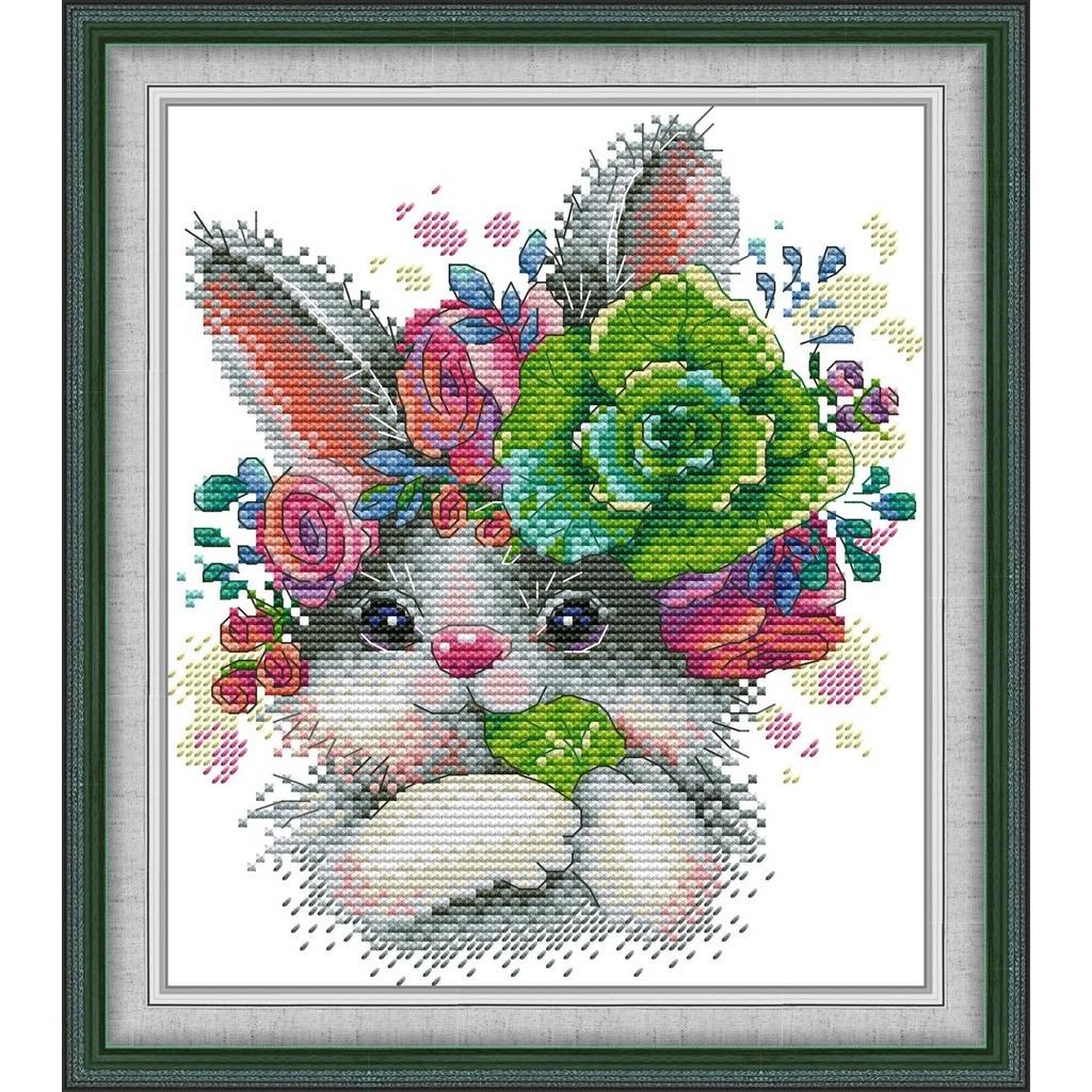Joy Sunday Stamped Cross Stitch Ktis DMC Threads Chinese Cross Stitch ...
