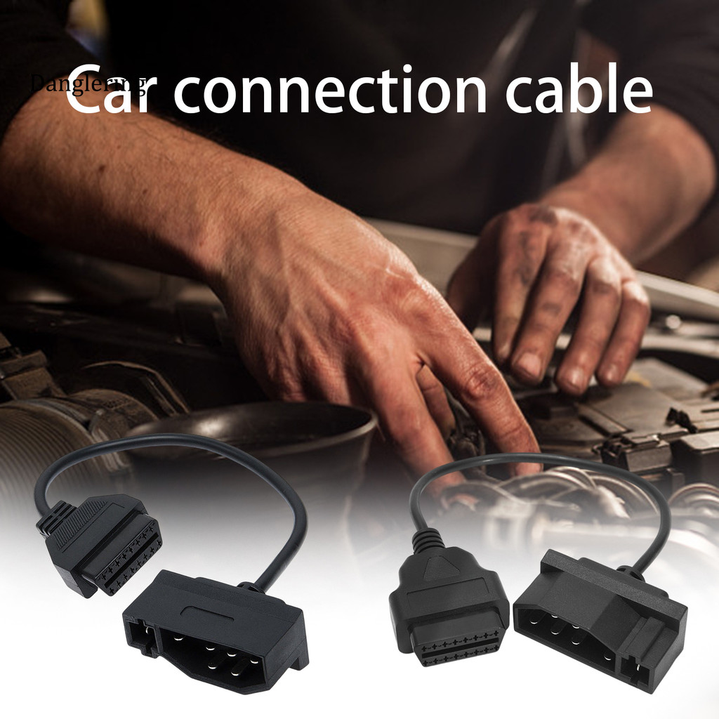 DGL 7 Pin Connector Adapter OBD1 to OBD2 Diagnostic Scanner Cable ...