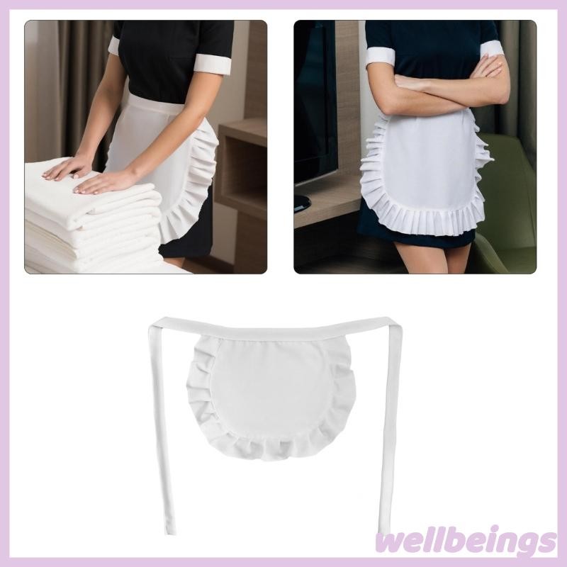 WELL Costume Cooking Aprons Girls Cosplay Waist Apron Maid Waist Apron ...