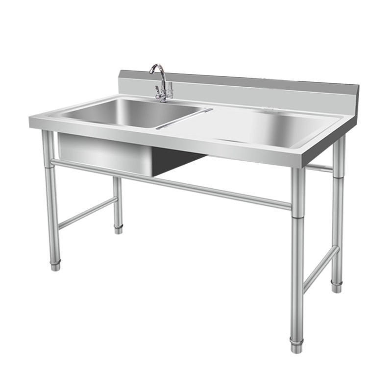 Commercial Stainless Steel Sink with Stand Kitchen Single/Double Bowl ...