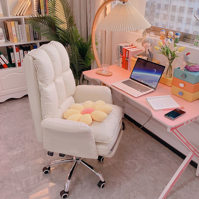 Computer Chair for Home Study Office Comfortable Long Sitting Backrest ...