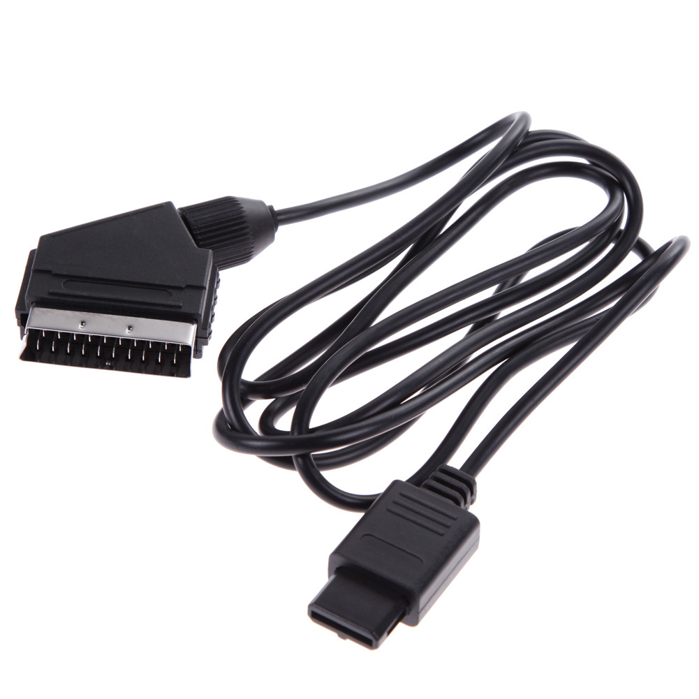 RGB Video AV A/V TV Scart Plug Cable for Nintendo SNES Gamecube and N64 ...