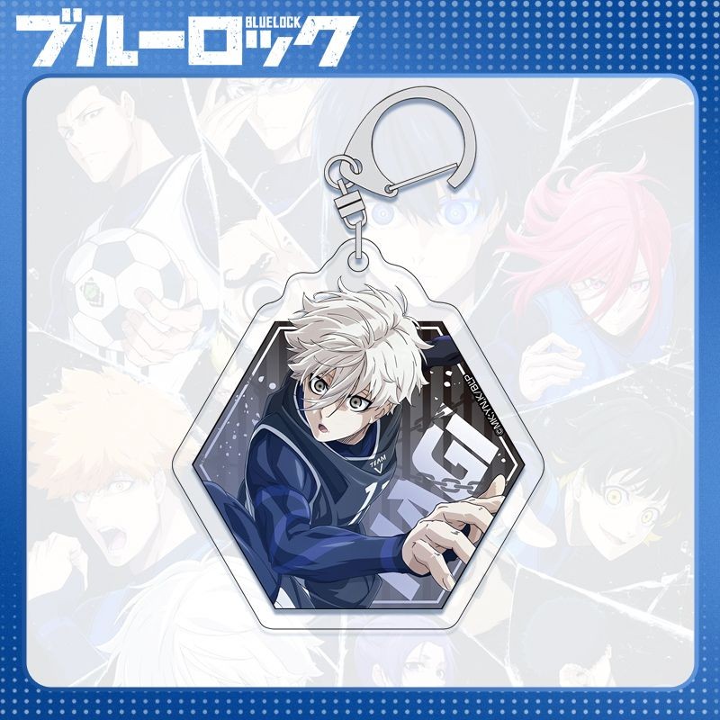 2025 Blue prison keychain Jie Shi5 BLUELOCK Anime Merchandise Acrylic ...