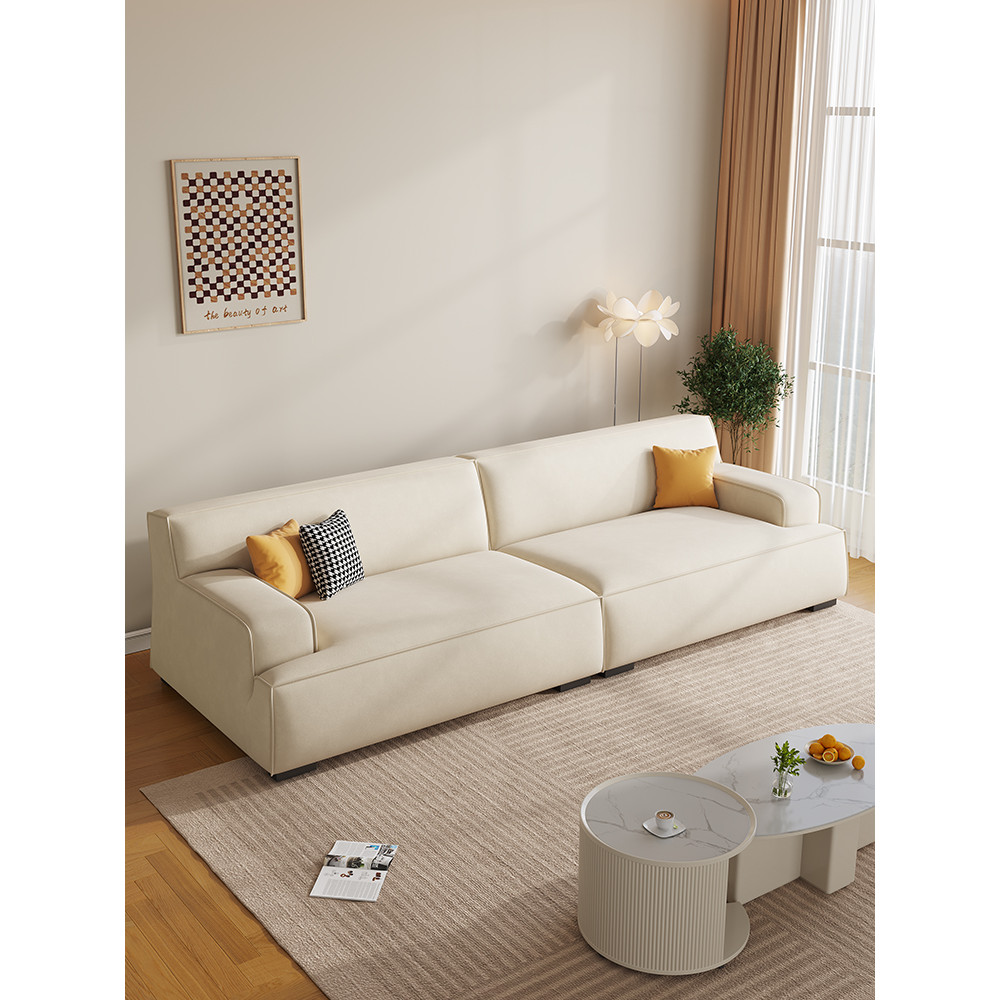 Hengshe Damascus Living Room Fabric Sofa Cream Style Small Apartment ...