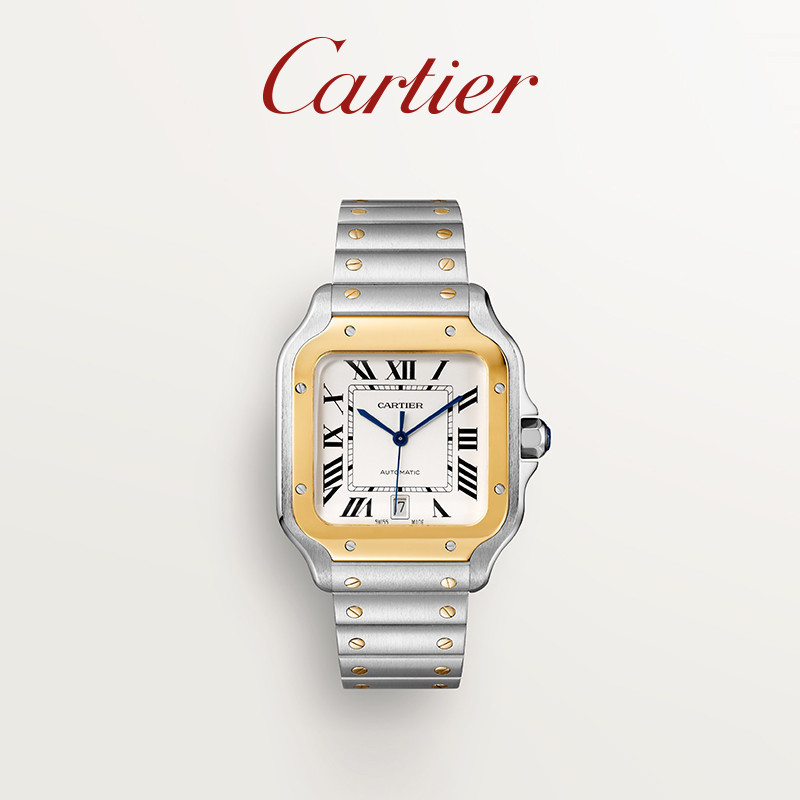 Cartier Cartier Santos Mechanical Watch Gold Stainless Steel ...