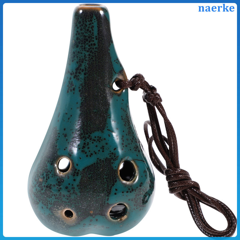 Musical Beginner Ceramic Ocarina Beginner Instrument Practice 6-hole ...