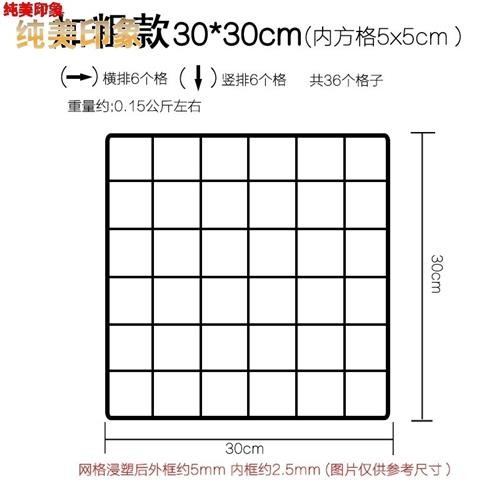 New Iron Art Grid Storage Rack h Wire Mesh Frame Photo Wall White Mesh ...