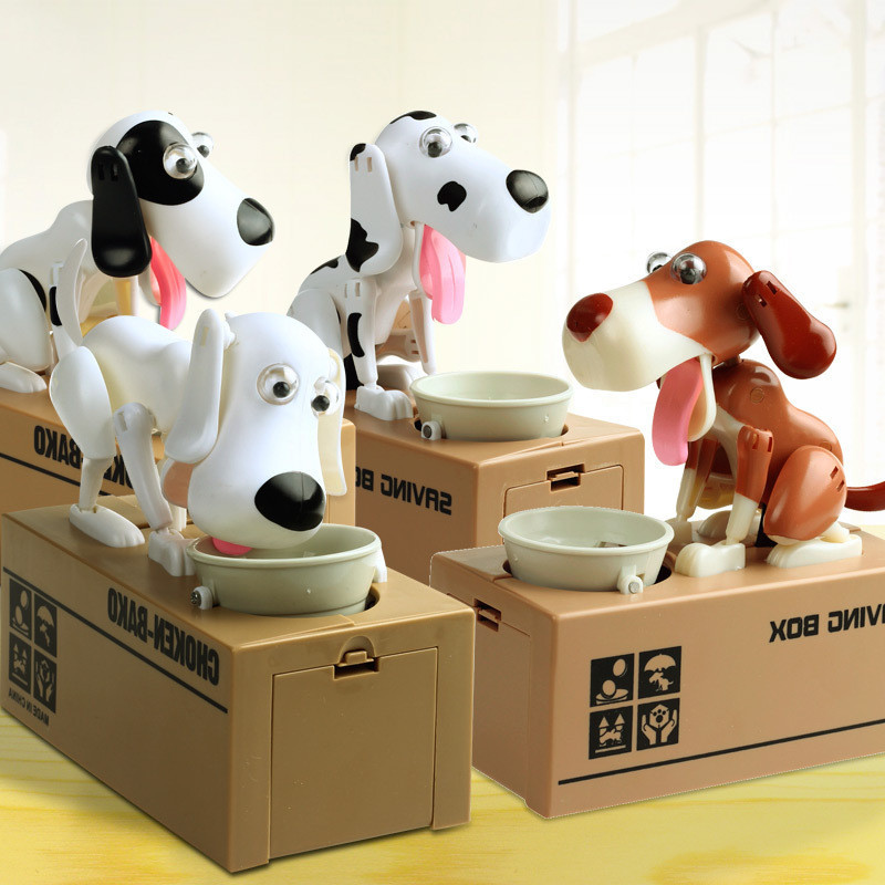 Consignment Sales and Delivery Cartoon Greedy Money Dog Money Saving ...