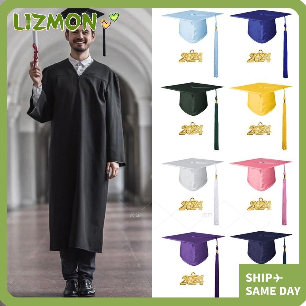 LIZMON Graduation Hat, 2024 Graduation Congrats Grad Mortarboard Cap ...