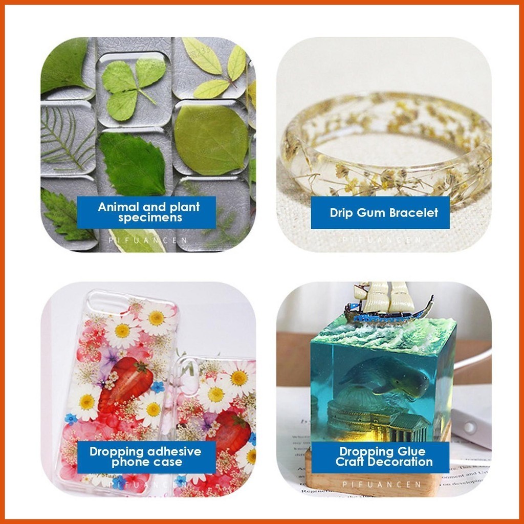 Resin Epoxy for Crafts 1:1 Clear Casting Resin Quick Dry for Art and ...