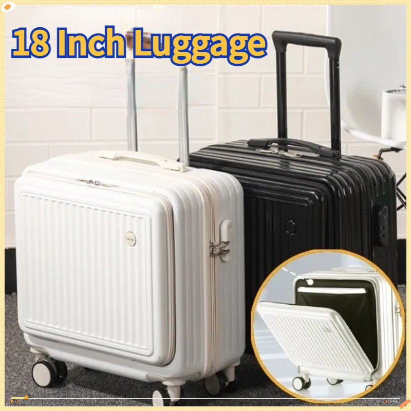 Front Opening Boarding Case Small Trolley Case Travel Luggage Boarding ...