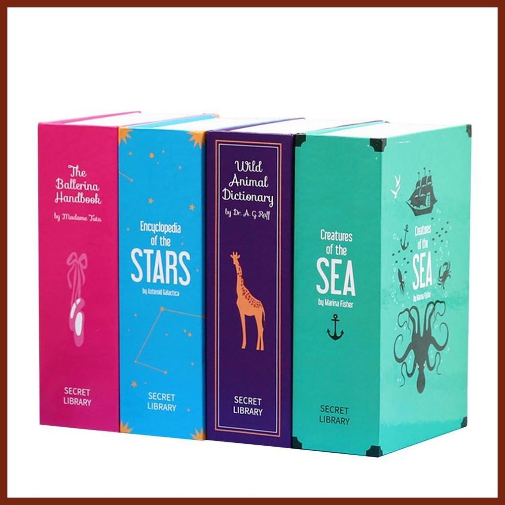 Book Lock Box Diversion Book Safe with Combination Lock Password Code ...