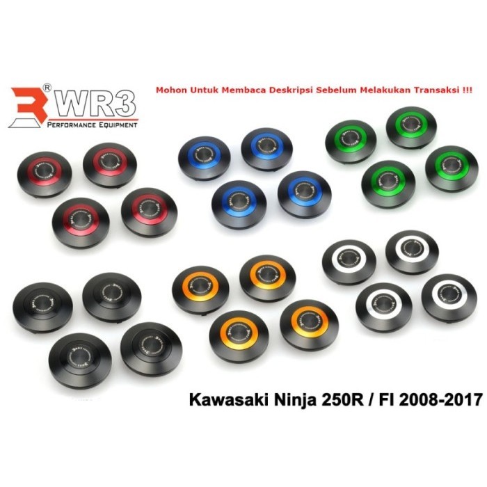 WR3 Ninja 250 Z250 Fi Old Frame Plug Cover | Shopee Philippines