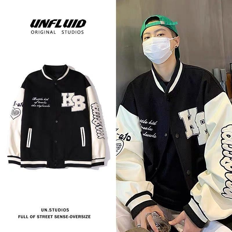 Baseball Jacket, Men's Loose Fitting Hong Kong Style Top Jacket, Summer ...