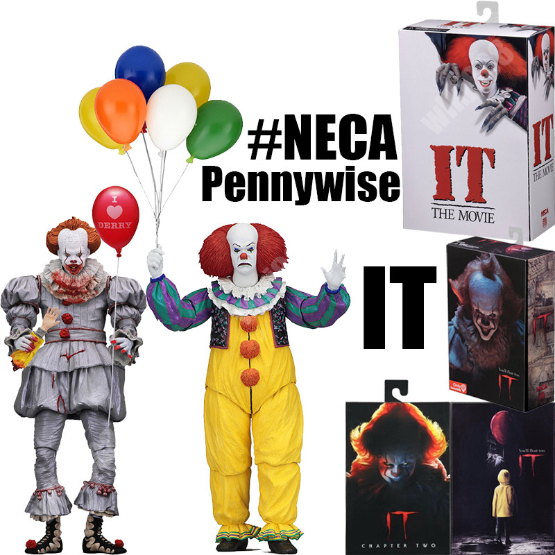 NECA IT Action Figure Pennywise 1990 Long Tongue Variation Horror Film ...
